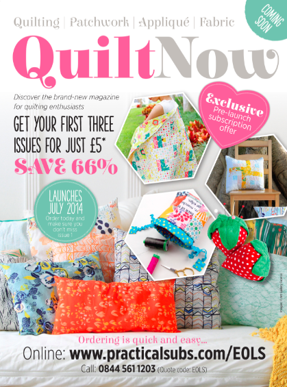 Quilt Now - new quilting magazine - win a subscription!