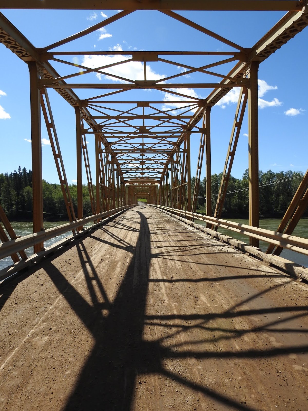 The view from here: Bridge at Smith, Alberta