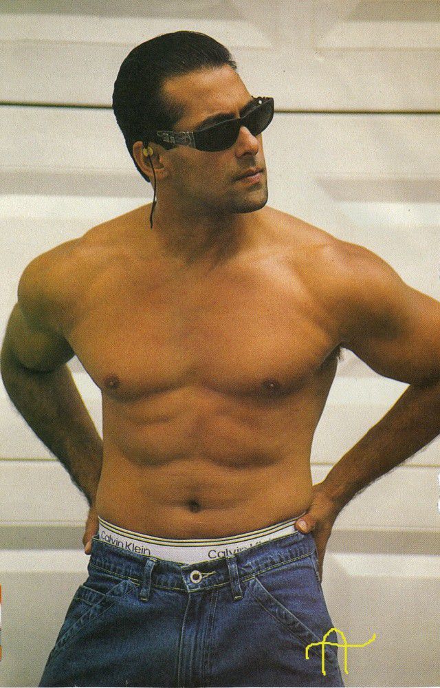 Shirtless Bollywood Men Salman Khan The Early Years In Bollywood