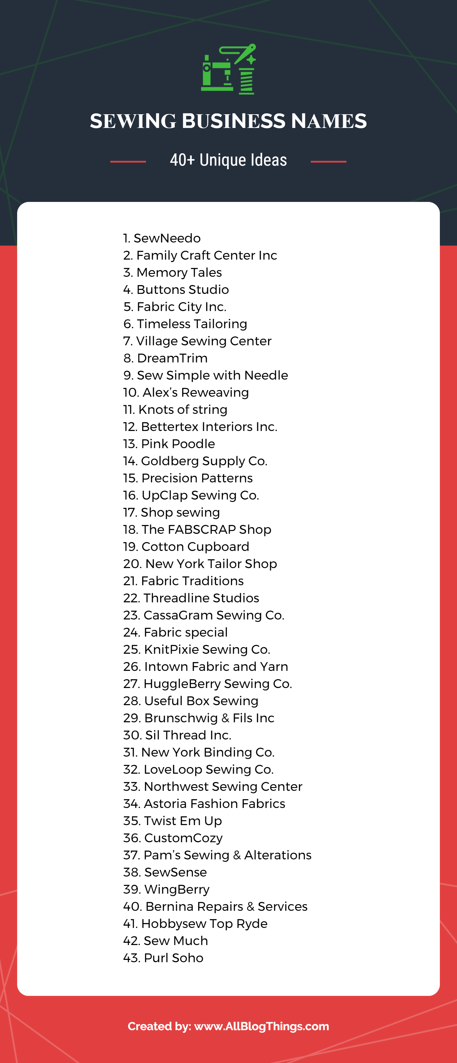 800 Good Sewing Company Names 800-good-sewing-company-names