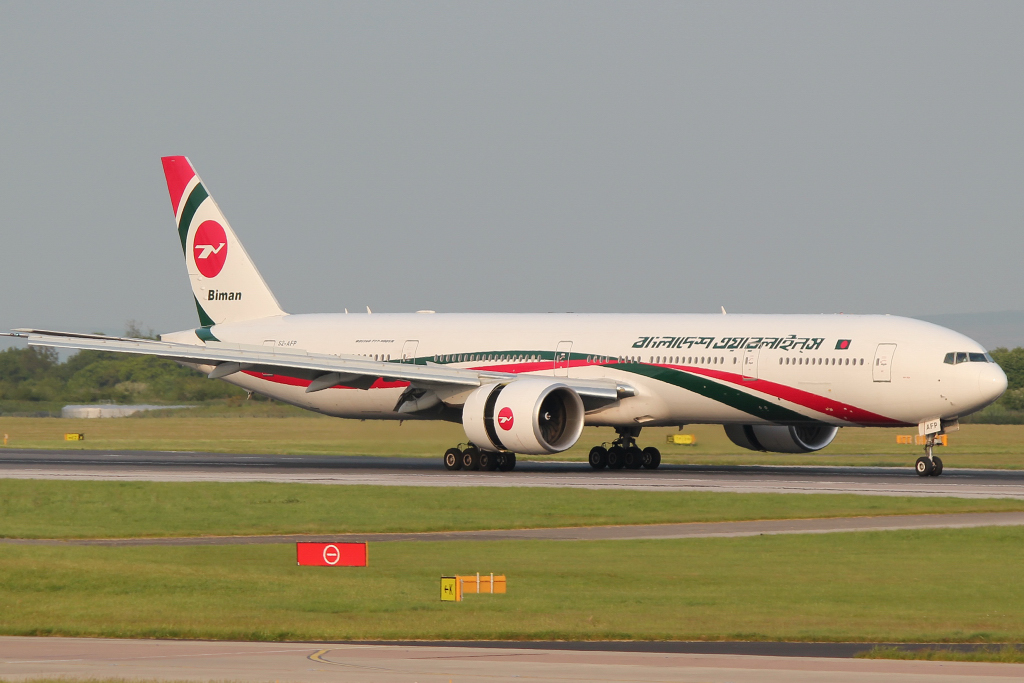 Orion's Aviation: Bangladesh Biman B777-300ER @ MAN