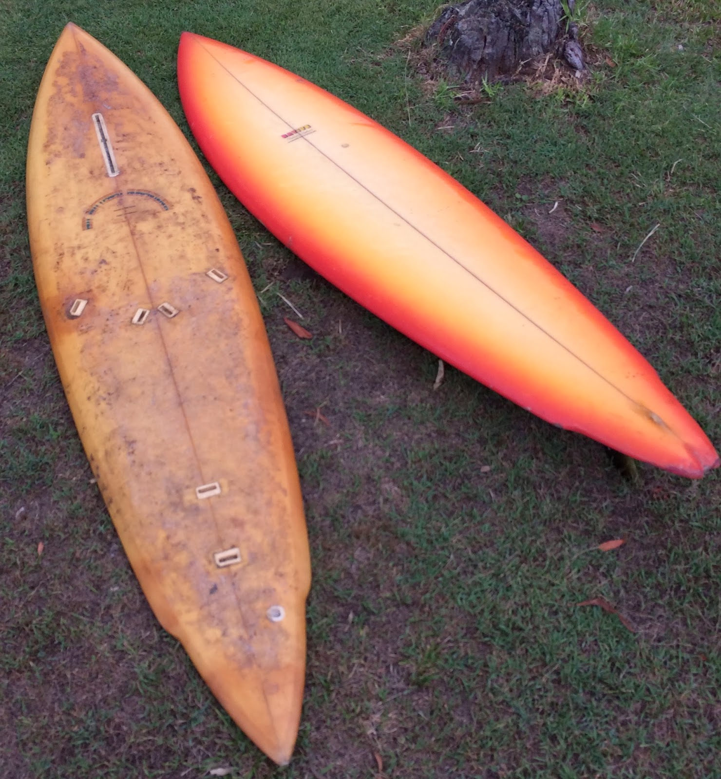 : Board Collector: Terry Fitzgerald pipeline gun / windsurfer.