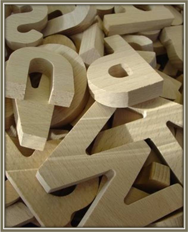 Oficina da Arte: Letras em Madeira