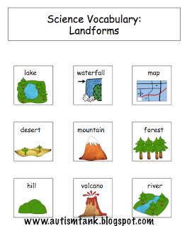 Autism Tank: Product Preview: Landforms Science Unit