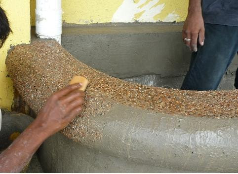 CARA MEMBUAT PABBLE WASH ATAU BATU CIPING, HOW TO INSTALL PEBBLE WASH ...