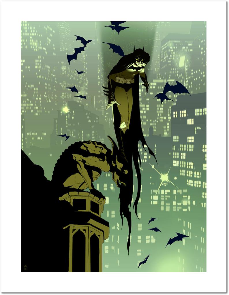 INSIDE THE ROCK POSTER FRAME BLOG: Tomer Hanuka Gothic Batman Print Release
