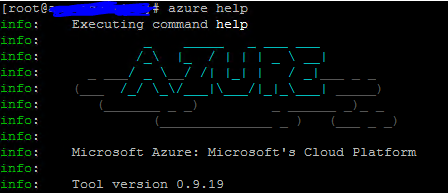 Azure command line on OEL