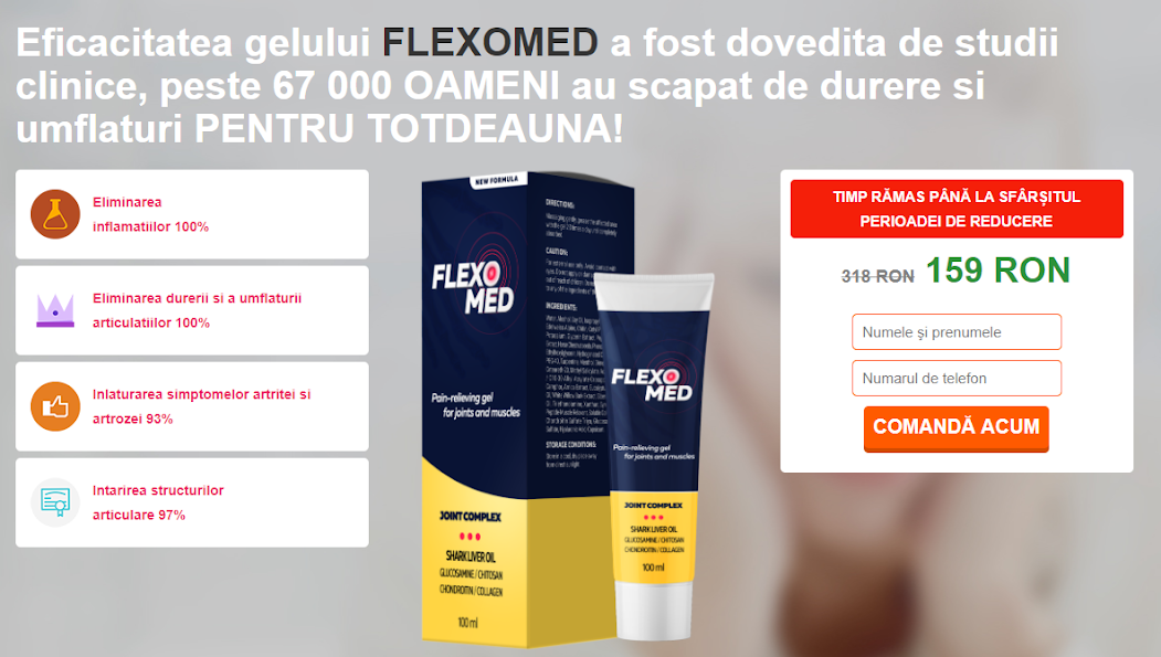 Flexomed: Flexomed gel recenzii, ingrediente, efecte secundare, beneficii, lucru, preț și cumpără!