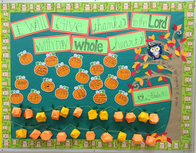 Give Thanks With A Grateful Heart Bulletin Board