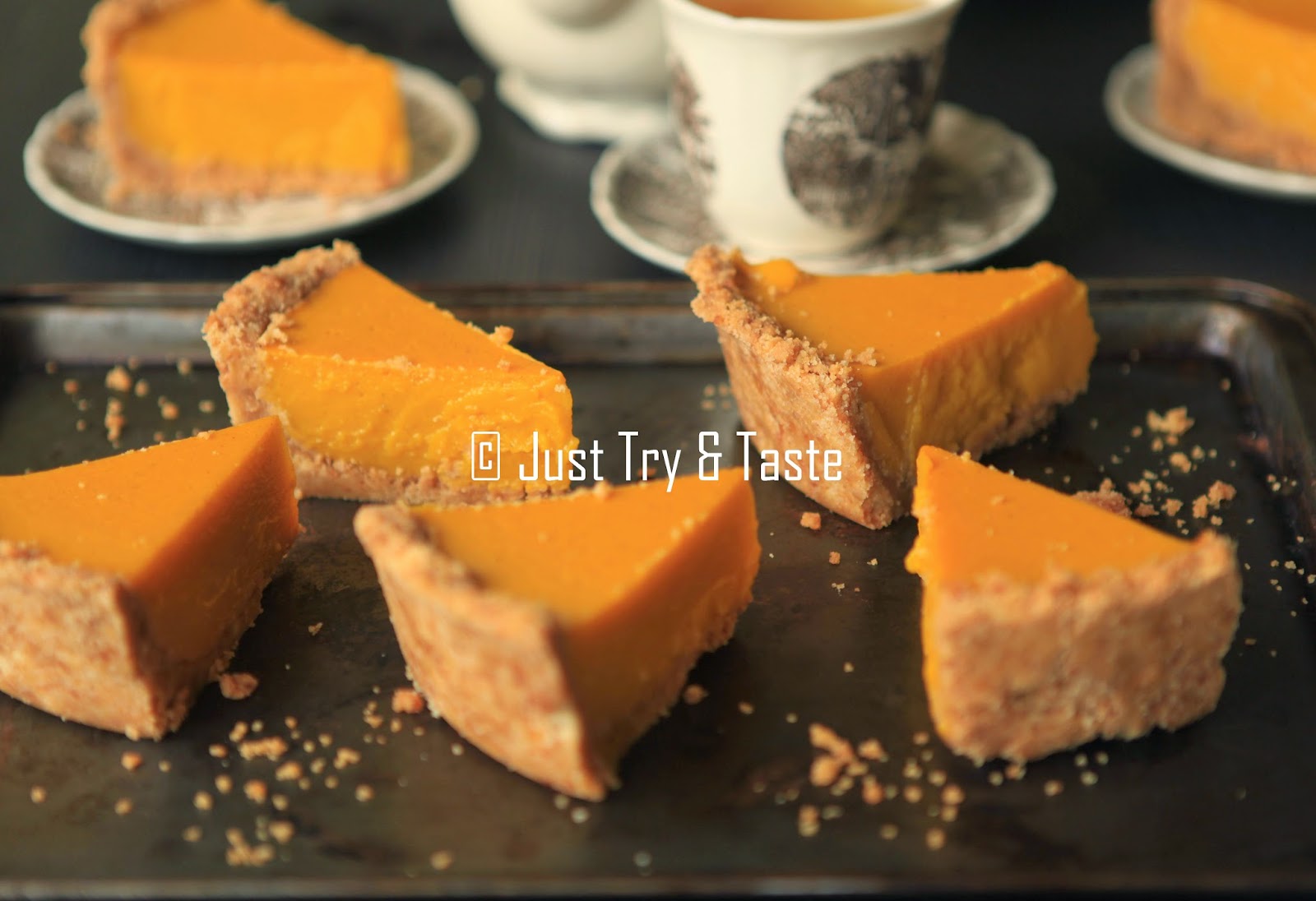 Pie Labu Kuning dengan Biscuit Crust | Just Try & Taste