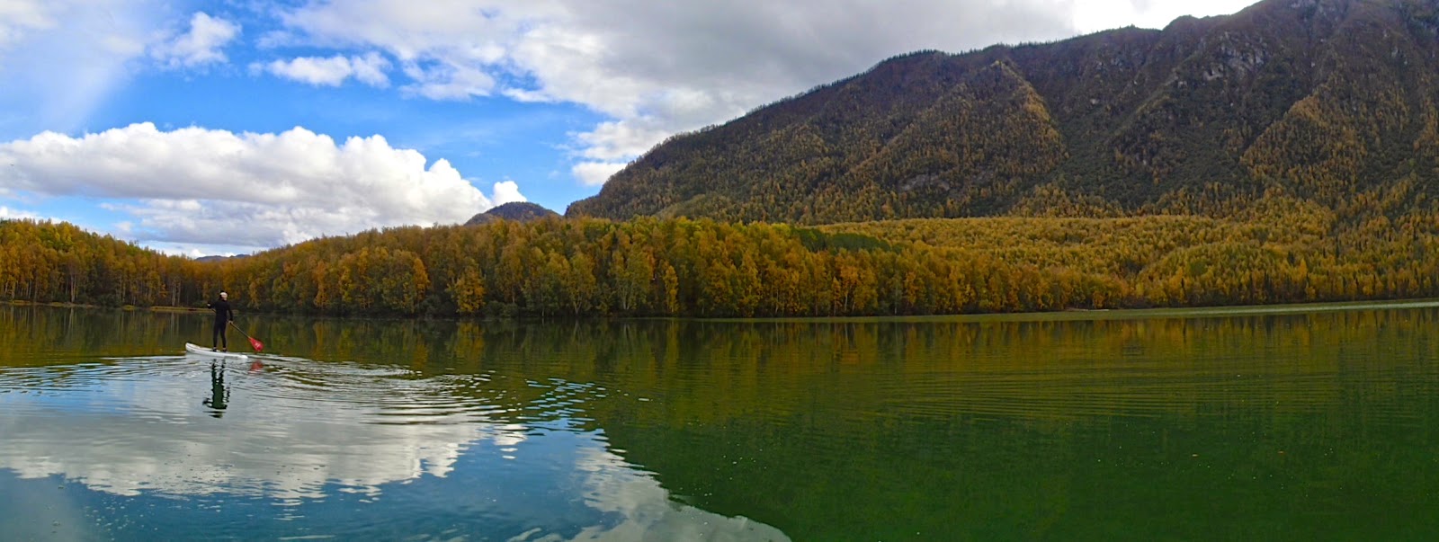 All Things Visible...: Fall SUP: Edmonds Lake, Alaska
