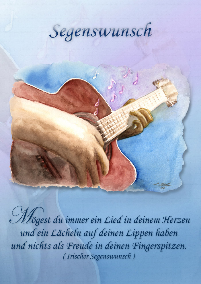 Seelchen Karten und Collagen : Karte Segenswunsch Mögest du immer ein ...