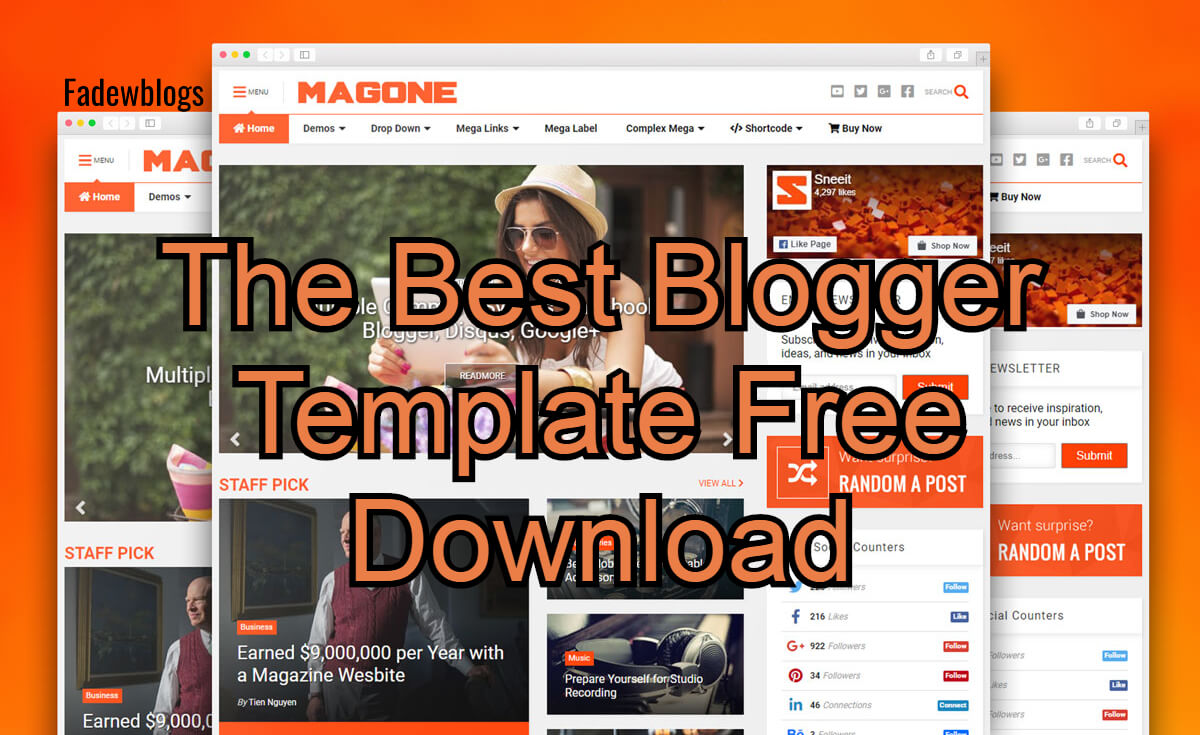 The Best Premium Blogger Template Free Download 2023