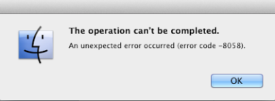 Fix All Mac Files Error: How to Fix Mac OS X Error Code 8058