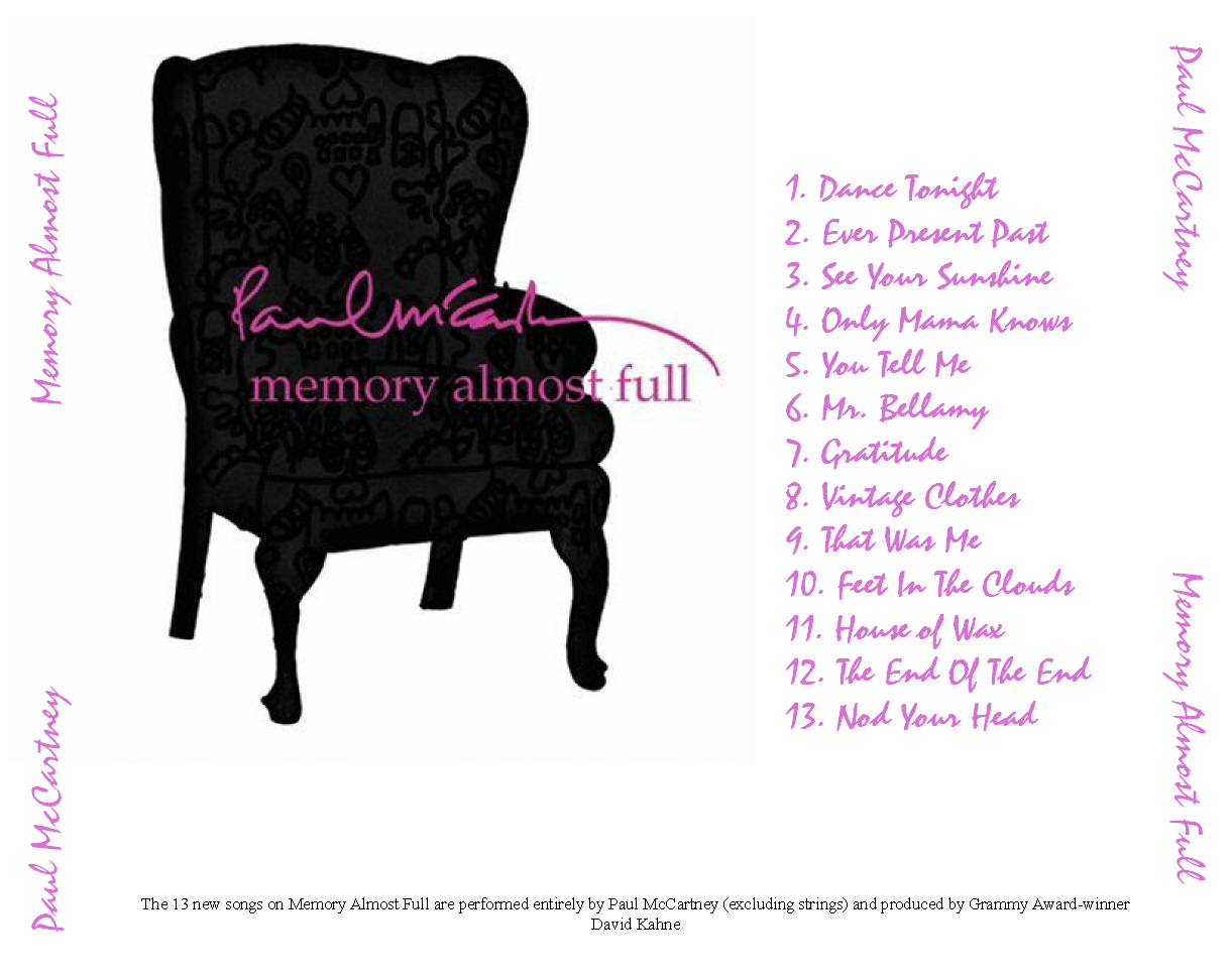 Super Discografia Paul McCartney por Mediafire: 2007 - Memory Almost ...