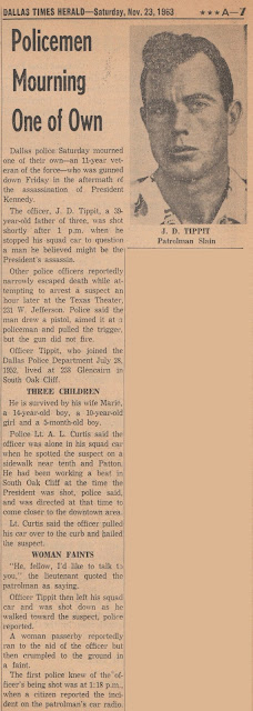 Texas Historical Markers: J.D. Tippit