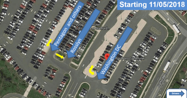 New Sluglines from Staffordboro Commuter Lot to Rosslyn and DC ~ Sluglines