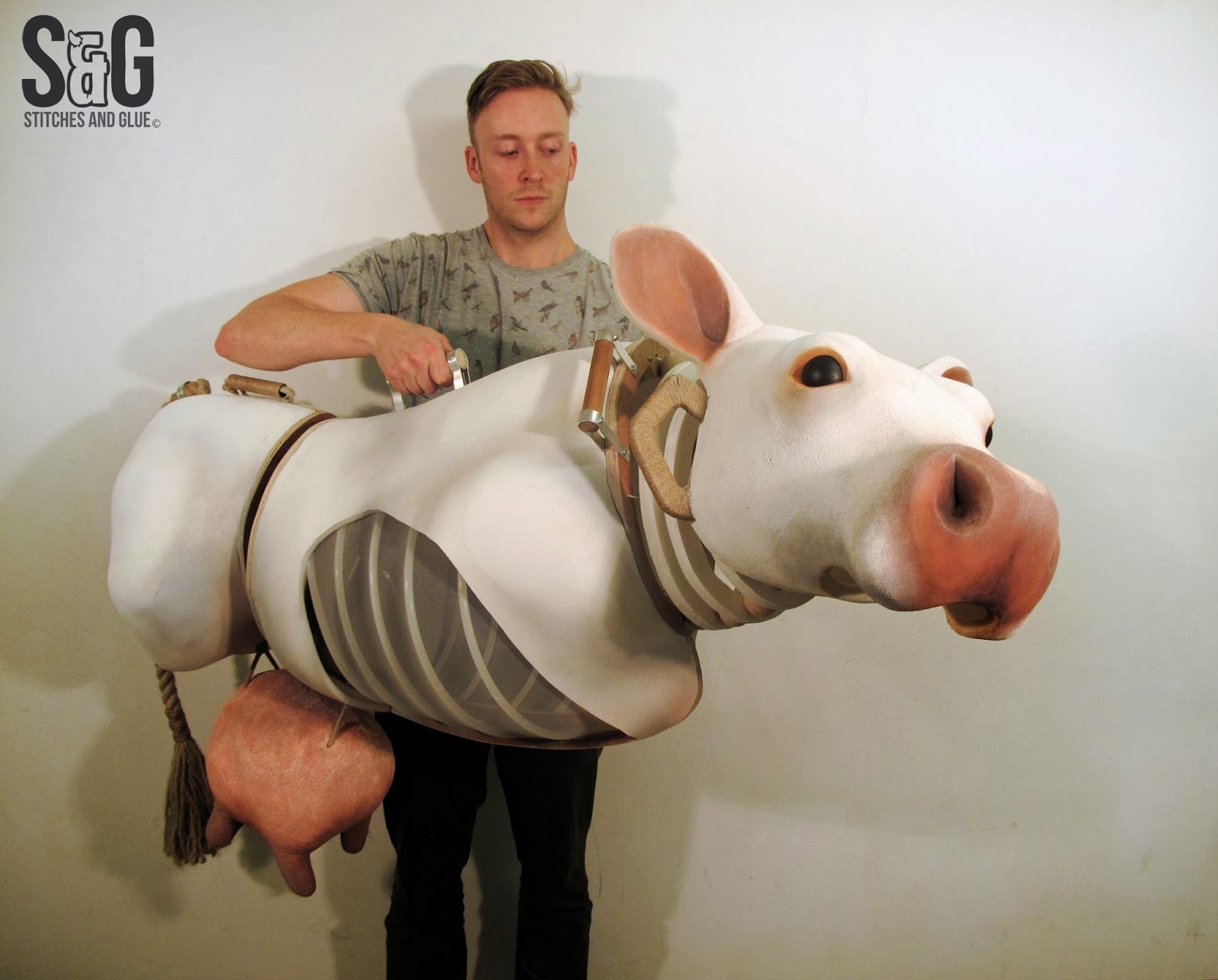 Stitches and Glue: Cow Puppet- Milky White, Into the woods