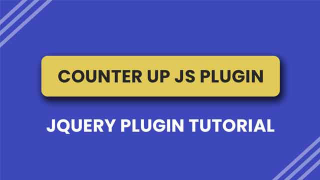 How to use Counter up js in your website