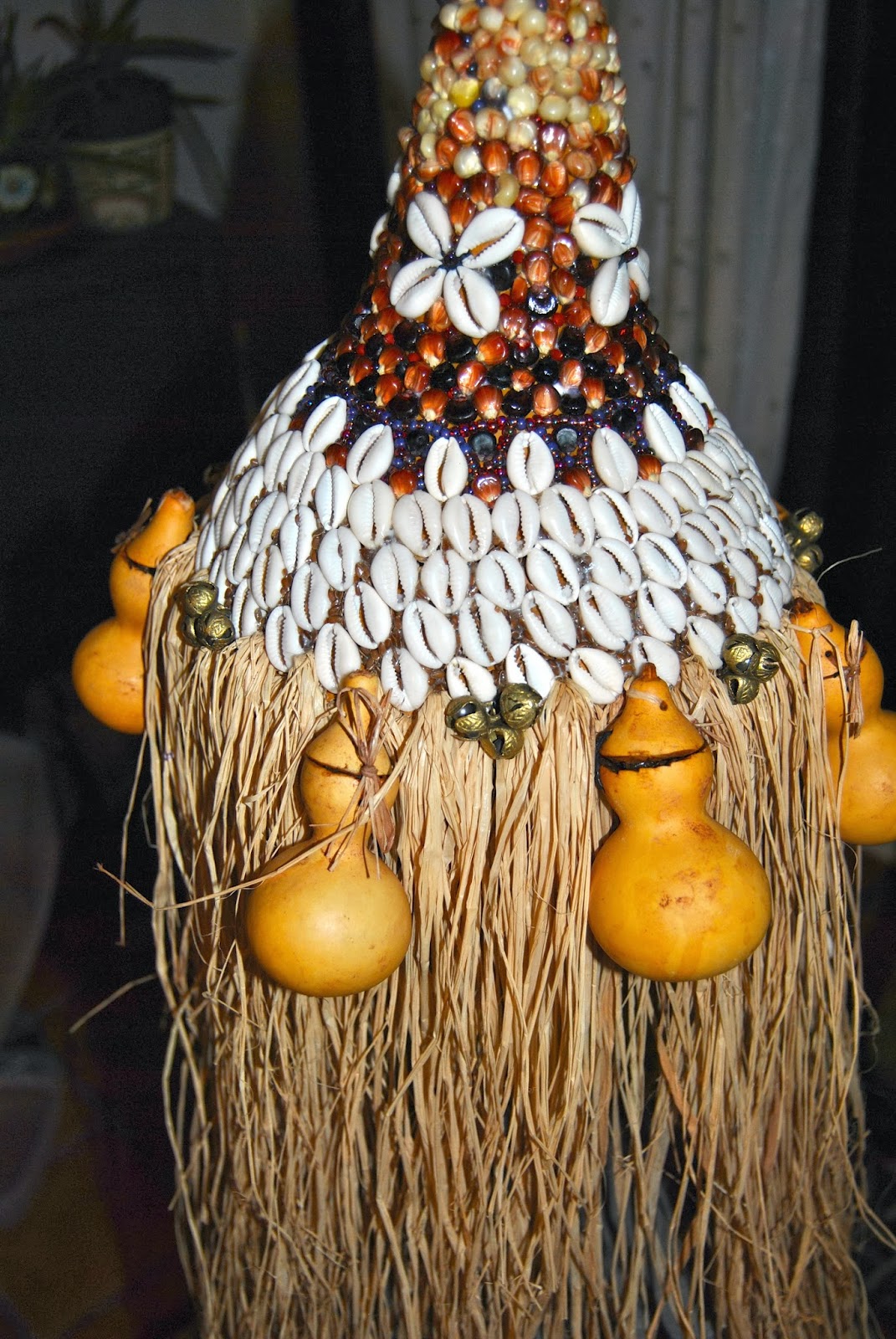 Ọmọ Esú Ọ̀dára: ASÍNDE : SOLD Candomble-style crown for Obaluaye/Omolu ...