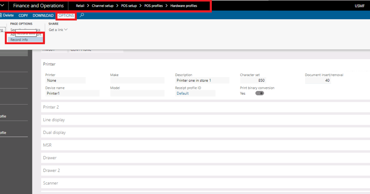 How to know the database log for the current record in Dynamics 365?