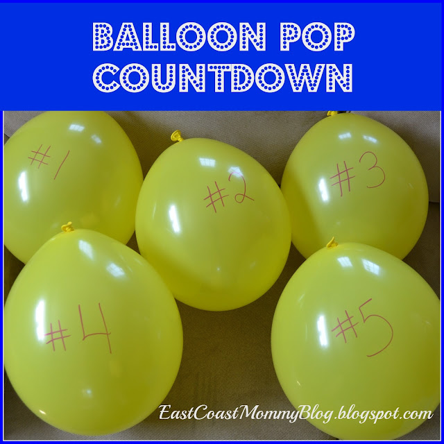 East Coast Mommy: Balloon Pop Countdown