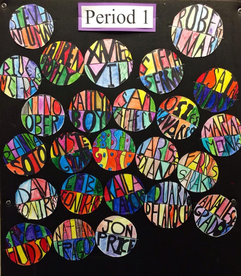 Mrs. Wille's Art Room: Name Designs