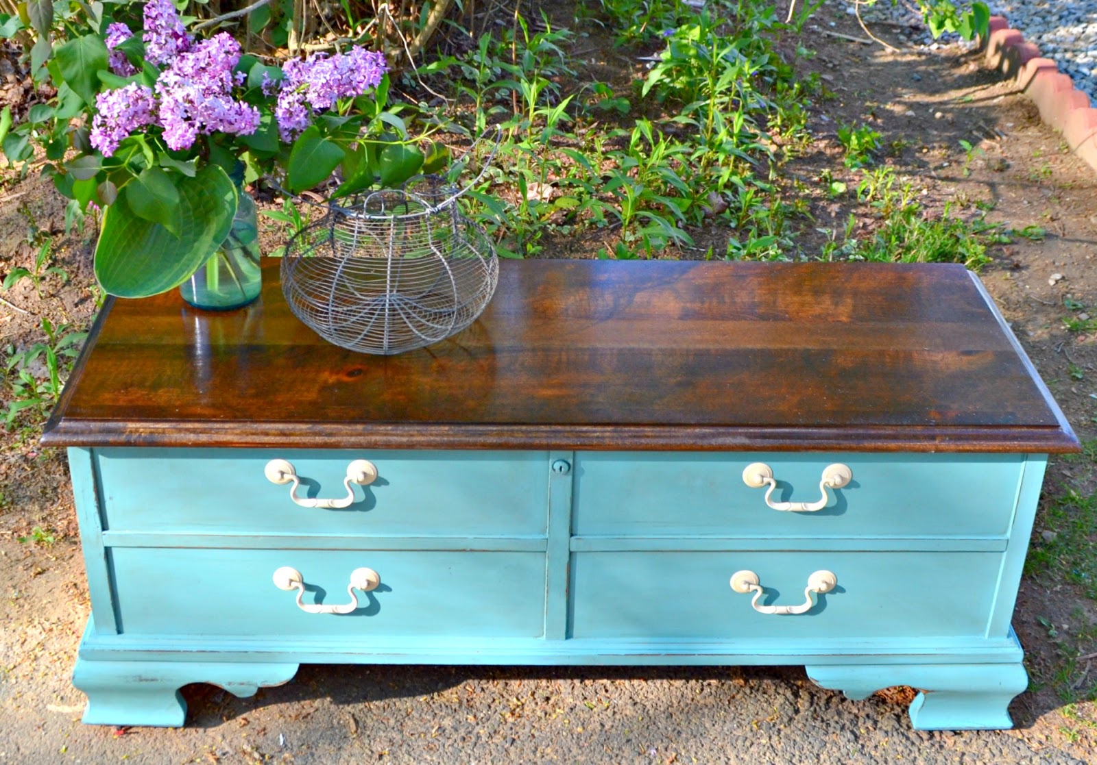 Heir and Space: A Vintage Lane Cedar Chest in Blue