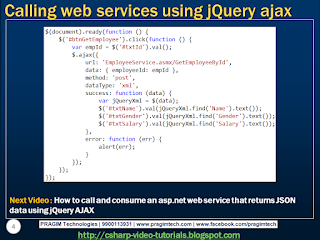 Sql server, .net and c# video tutorial: Calling asp.net web services ...