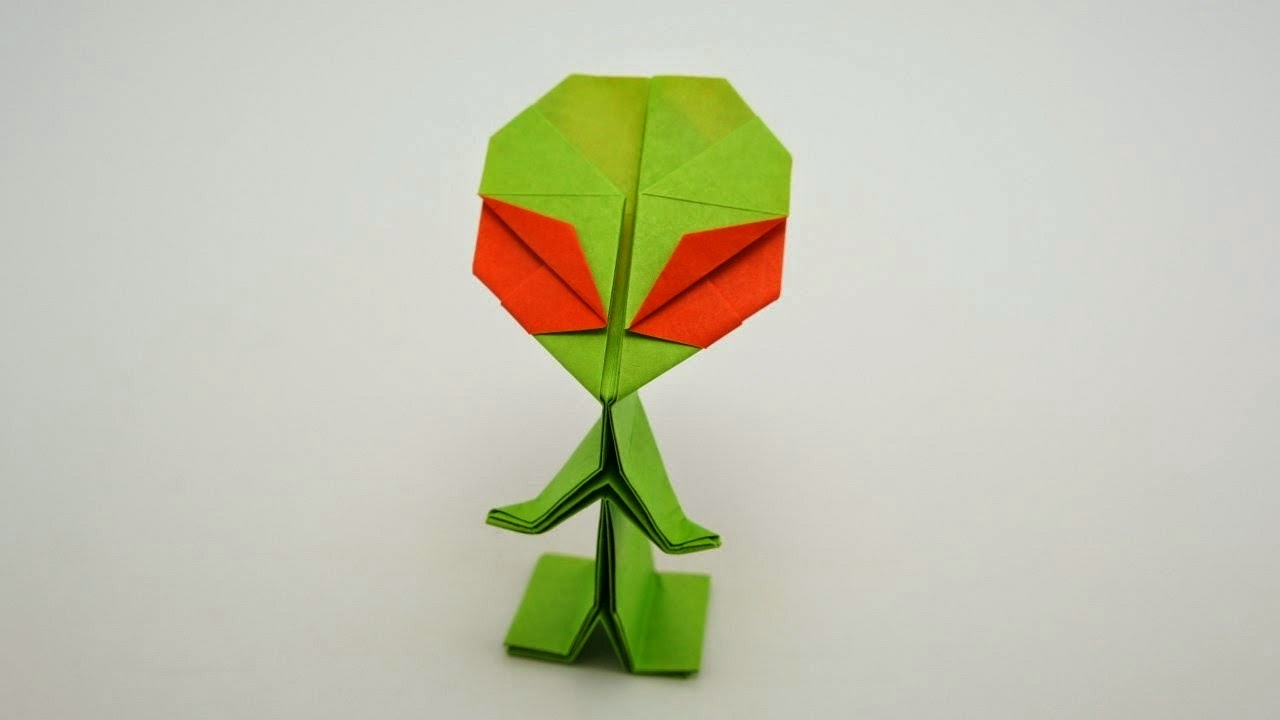 origami alien ~ instructions origami kids