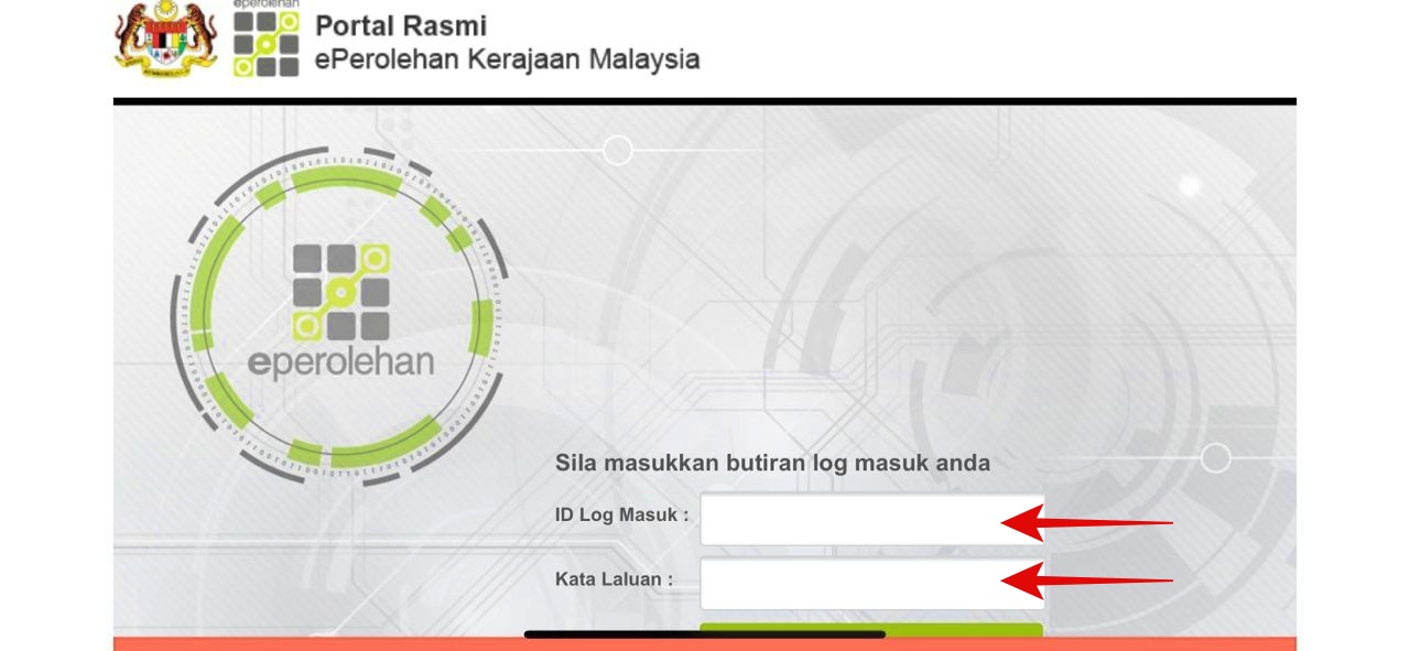 CARA-CARA LOG MASUK ePEROLEHAN MELALUI TELEFON BIMBIT APPLE