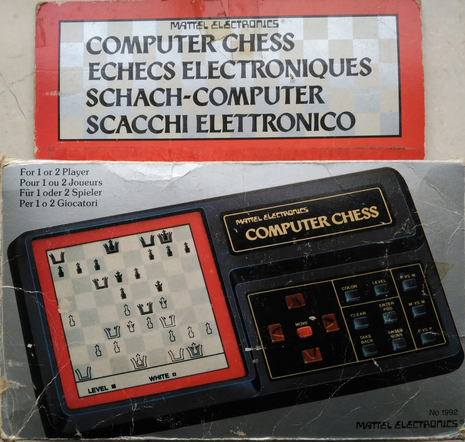 Retro Ordenadores Orty: Mattel Computer Chess (1980) (versión 1922-0750 ...