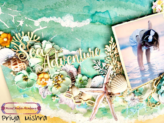 Priya Mishra Blog: Sea Adventure - Scrapbook Layout