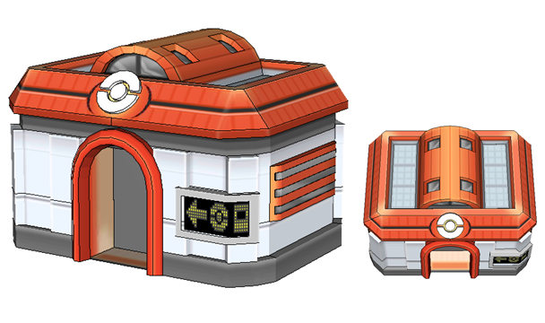 Paper & Craft: Pokecenter papercraft