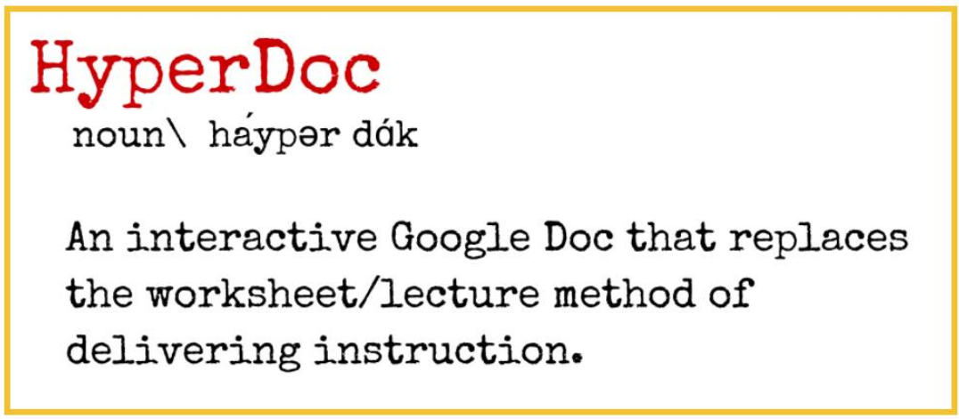 Know Your Why!: How Do You Define HyperDocs?