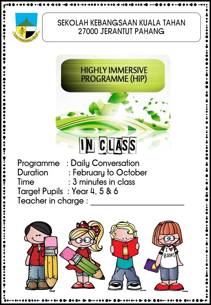 KHAIDARWISY'S COLLECTION: HIGHLY IMMERSIVE PROGRAMME: ACTIVITIES AND ...