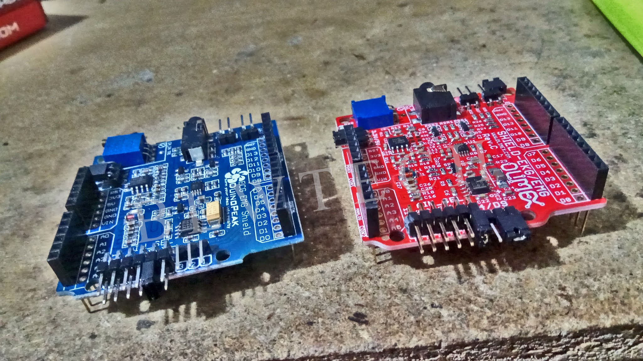 EMG SENSOR, SENSOR OTOT, OLIMEX VS DUINOPEAK | blwtech