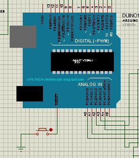 .: Simulasi Traffic Light Simpang 4 Proteus 7 dan ARDUINO
