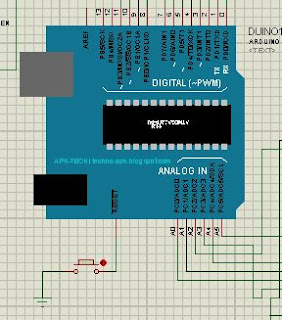 .: Simulasi Traffic Light Simpang 4 Proteus 7 dan ARDUINO