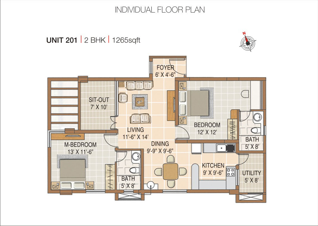 Traditional house layout's.
