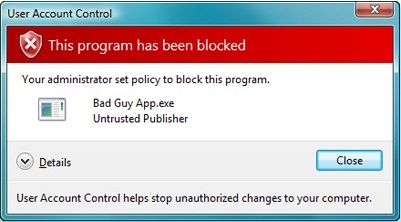Jenis-jenis dialog UAC