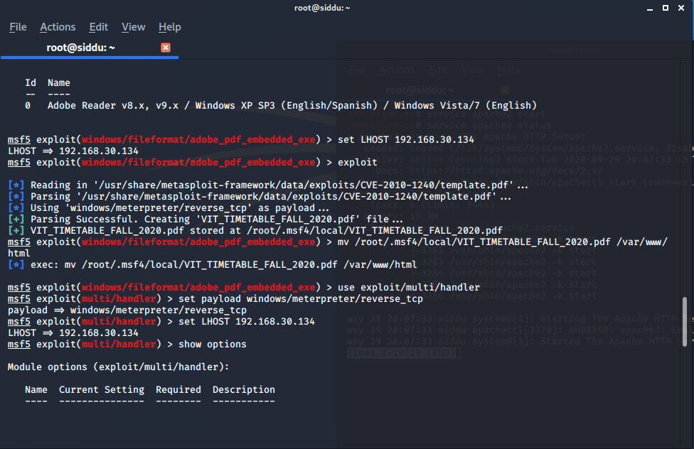 Payload Generation using Metasploit Framework Payload Generation using Metasploit Framework