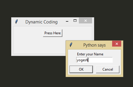 simple dialog in tkinter // Taking input through dialog boxes - Dynamic ...