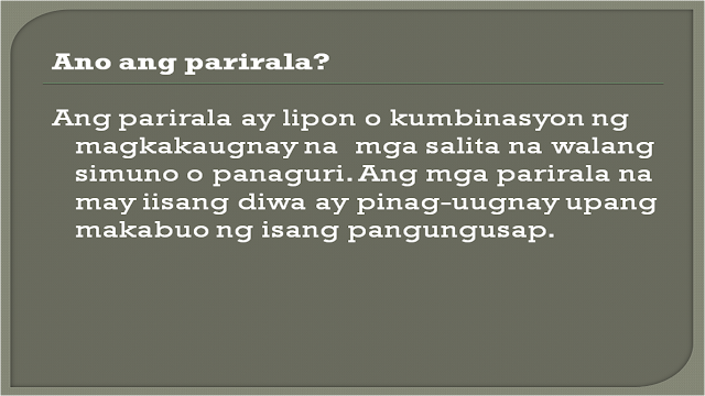 Wika at Kaalaman: Mga Uri at Gamit ng Parirala