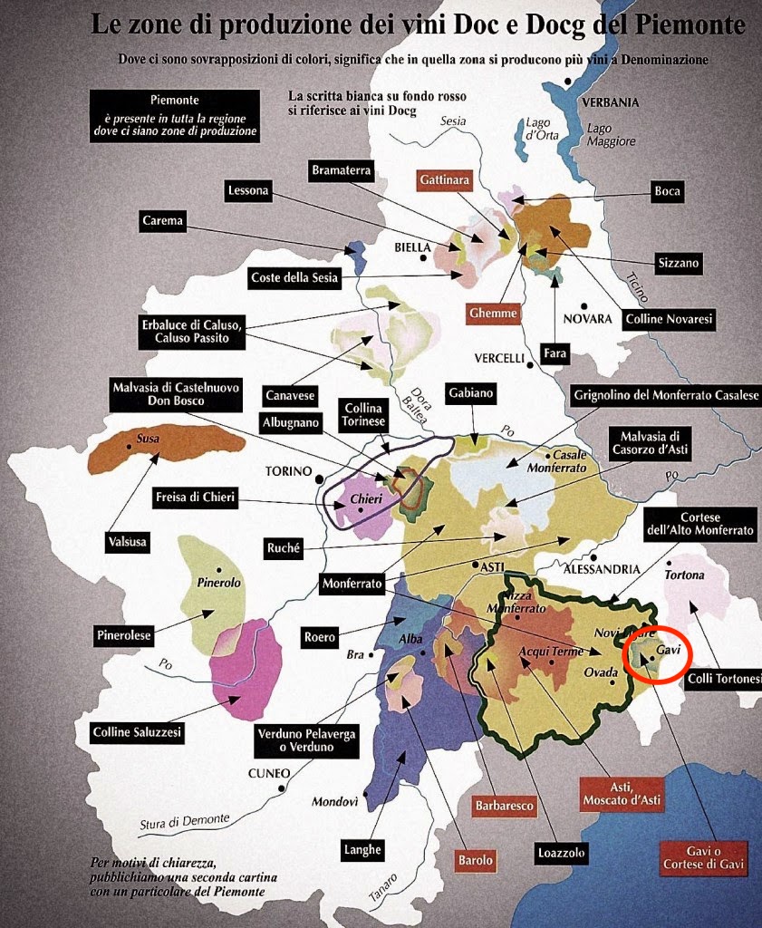 Wine -- Mise en abyme: The white wines of Piemonte: Gavi (Cortese di ...
