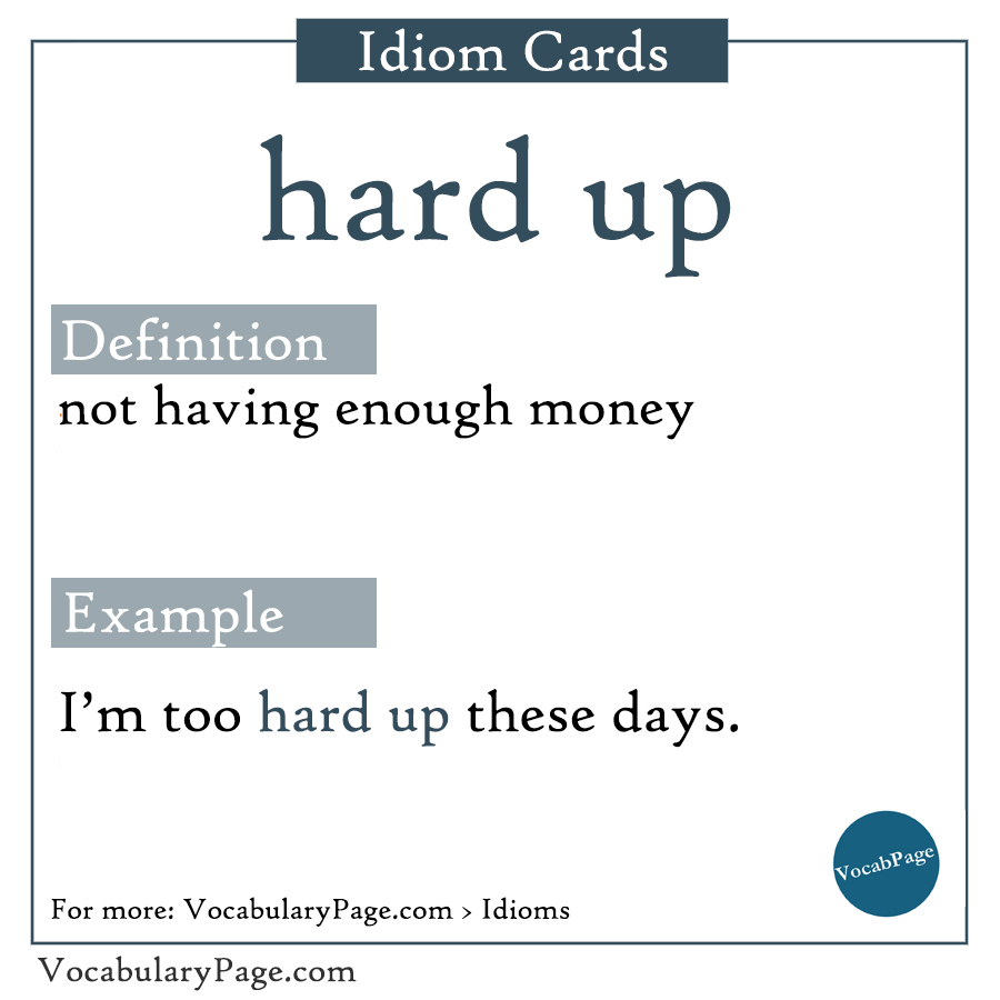 Idioms about money