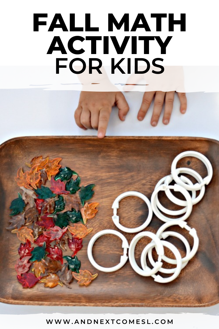 Fall Math Activity Tray | And Next Comes L - Hyperlexia Resources