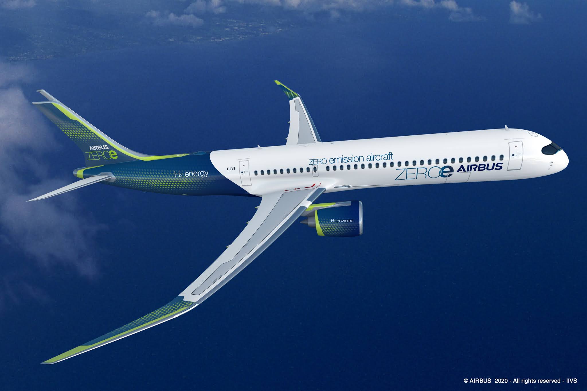 Airbus reveals Hydrogen powered Zero-emission commercial aircraft ...