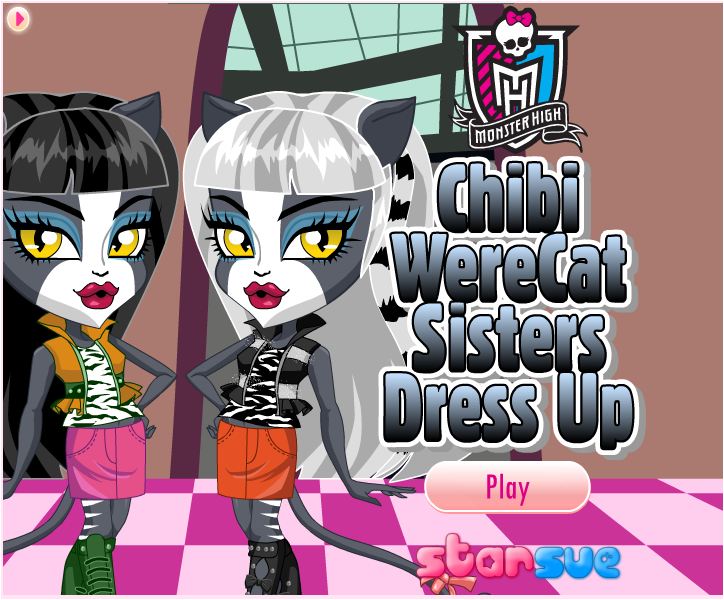 Manu e Monster High: Chibi Cheetah Sisters