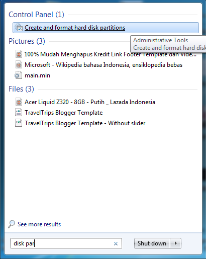 Cara Partisi Hard Disk Dengan Mudah - Erdin's Web